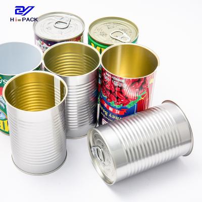 Lattina per alimenti in banda stagnata per cibo per animali domestici con volume di 350 ml e coperchio apribile facile OEM personalizzato