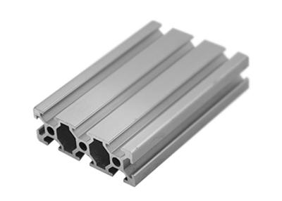 China 2060 Silver Aluminum Frame Profile Powder Coating Surface T3-T8 Temper for sale