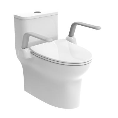 China Heavy Duty Foldable Aluminum Alloy Toilet Handrail Non Slip Armrest for Bathroom Use for sale