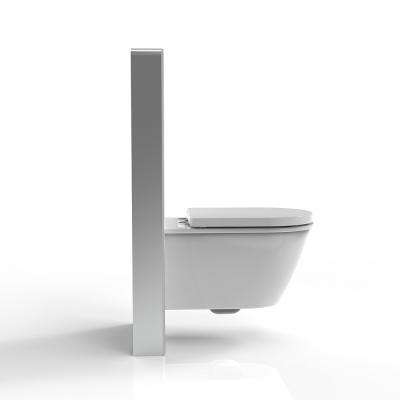 China Tempered Glass Dual Flush Concealed Toilet Cistern Water Tank for Wall Hung Toilet Concealed Cistern for sale