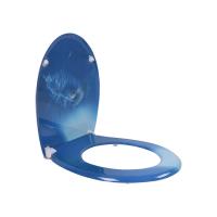 China Urea Soft Close Toilet Seat Oval 445x368mm Slow Close Bathroom Set SU043 for sale
