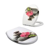 China Urea Soft Close Toilet Seat Oval 445x368mm Slow Close Bathroom Set SU043 for sale
