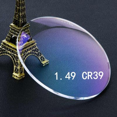 Quality Glasses Lenses 1.49 Single Vision Lens Shmc Super Hydrophobic Single Vision Lens for sale