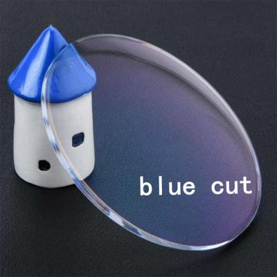 Quality Optical Lens In China Hmc Uv400 Blue Cut Single Vision 1.56 Optical Lens for sale