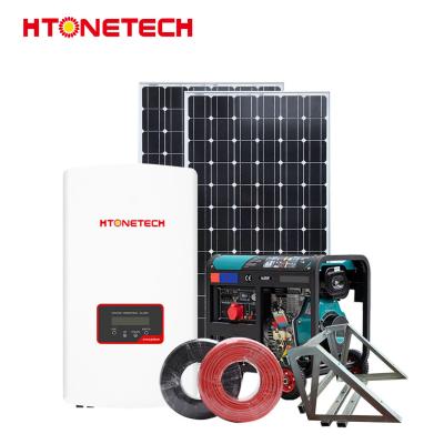 Cina HTONETECH Sistema solare ibrido eolico personalizzato 13Kw pannelli monocristallini in vendita