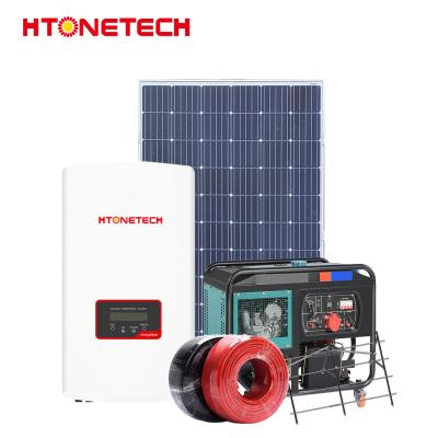 Cina HTONETECH Sistema solare ibrido eolico personalizzato 13Kw pannelli monocristallini in vendita