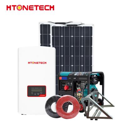 China Gerador diesel de 8 Kva Sistemas de energia solar híbrida à venda