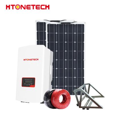 Cina Sistemi di energia solare a silicio monocristallino su rete batteria Lifepo4 da 1 kW in vendita