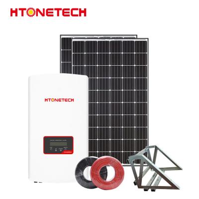 China aangepast 10KW Pv On Grid zonne-kit Monokristallijn siliciumbatterij Te koop