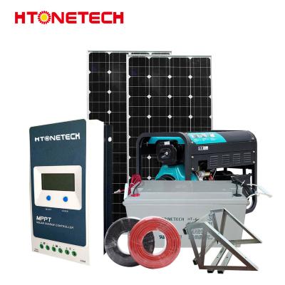 中国 Htonetech ハイブリッドオフグリッド 太陽光発電機 エネルギーシステム 中国 30kwh 40kwh 太陽光 モノ太陽光パネル 販売のため