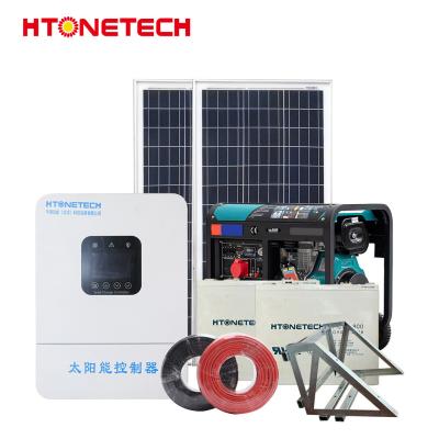 China OEM PV zonne-energiesystemen Off Grid Wind Zonne-energiesysteem 5KWH 10KWH 15KWH 59KWH Te koop