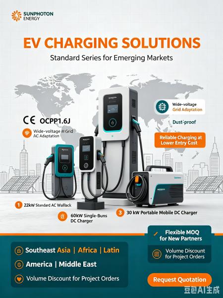 Quality SunPhoton Smart EV Charger Standard Series For Emerging / Developing Markets for sale