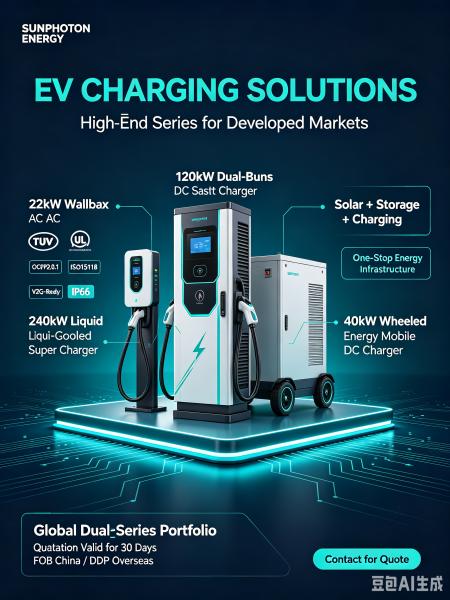 Quality SunPhoton High End Series Smart EV Charger For Developed Markets for sale