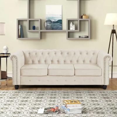 Cina Personalizzazione di alto livello Recreation Entertainment colori alternativi doppio uso beige velluto 3+2Sofa Living Room Set in vendita