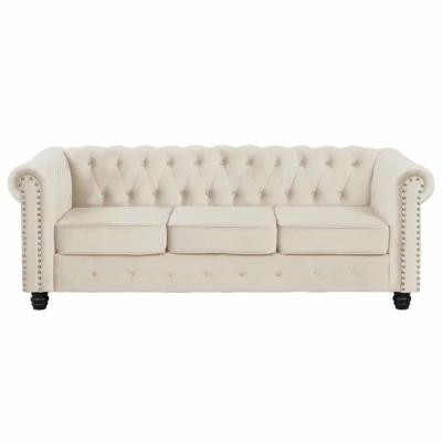 Cina Personalizzazione di alto livello Recreation Entertainment colori alternativi doppio uso beige velluto 3+2Sofa Living Room Set in vendita