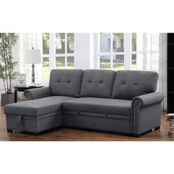 Cina divano in lino grigio chiaro divano letto divano letto per soggiorno in vendita