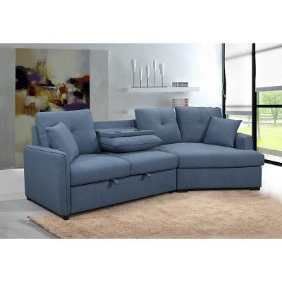 Cina 2P con tavolo da tè, set di divani d'angolo di forma unica, mobili di lusso per il soggiorno, set di divani d'angolo di Chesterfield. in vendita