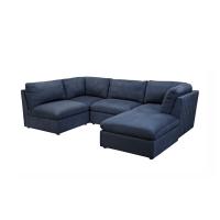 China Practical Antiwear Modern Modular Sofa , Foldable Sectional Couch With Chaise for sale
