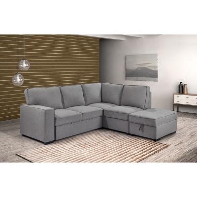 Cina OEM/ODM Nuovo design divano copertura set divano in tessuto a forma di L angolo letto divano da letto in vendita