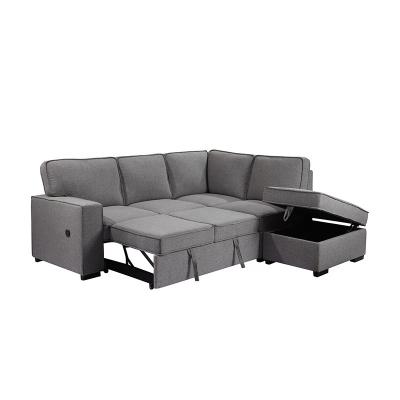 Cina OEM/ODM Nuovo design divano copertura set divano in tessuto a forma di L angolo letto divano da letto in vendita