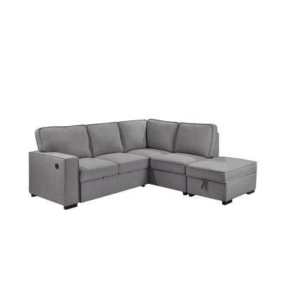 Cina OEM/ODM Nuovo design divano copertura set divano in tessuto a forma di L angolo letto divano da letto in vendita