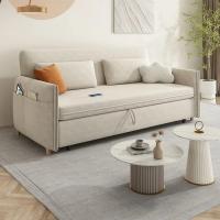 China Foldable Upholstered Sofa Set Strong Wood Frame for sale