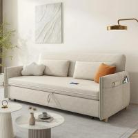 China Foldable Upholstered Sofa Set Strong Wood Frame for sale