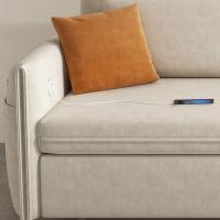 China Foldable Upholstered Sofa Set Strong Wood Frame for sale