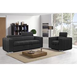 Cina Moderno divano mobili trasformatore divano pieghevole set con poltrona +3seater poggiatesta regolabile divano letto funzionale in vendita