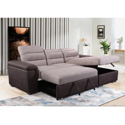 Cina Divano letto in angolo in stile europeo di alta qualità comodo set di divani da letto soggiorno divani a L in vendita