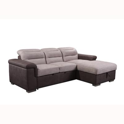 Cina Divano letto in angolo in stile europeo di alta qualità comodo set di divani da letto soggiorno divani a L in vendita