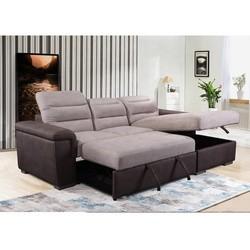 Cina Divano letto in angolo in stile europeo di alta qualità comodo set di divani da letto soggiorno divani a L in vendita