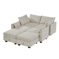 China Multifunctional Contemporary Modular Sofa Bed Extendable Breathable for sale