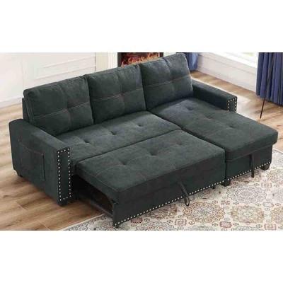 Cina Best seller personalizzato divano letto 3 posti divano set con letto traslocabile e sedia a rotelle con funzione di stoccaggio per appartamento in vendita