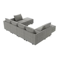 China U Shaped Modular Sectional Sofa Multiscene Anti Scratch Modern Style for sale