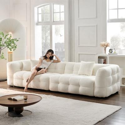 Furniture factory the latest design of lamb velvet fabric sofa set KD sofa bed can be customized fabric living room sofa