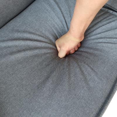 Cina Nuovo divano Loveseat in grigio ricinato Convertibile Futon Divano set di lino Divani con cuscino divano king size letto per cinque stelle in vendita