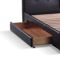 China Leather Apartment Ottoman Storage Bed With Drawers Practical for sale