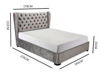 China Velvet Ottoman Storage Bed Queen Size Multifunctional Practical for sale