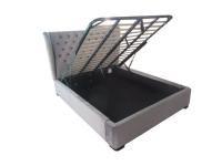 China Velvet Ottoman Storage Bed Queen Size Multifunctional Practical for sale