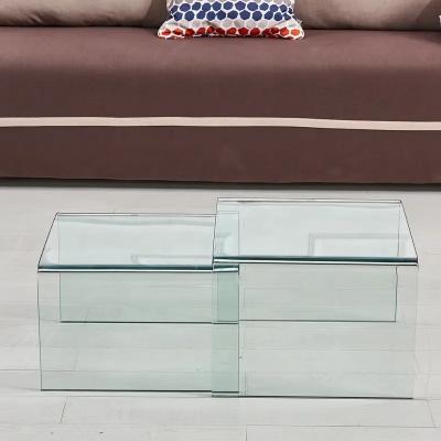 China Lightweight Coffee Cafe Tables Glass Material Multipurpose Practical for sale