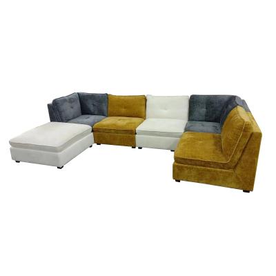 Cina La L modella Sofa Anti Fading Multicolor sezionale modulare moderno in vendita