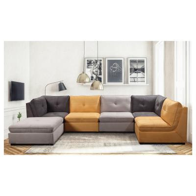 Cina La L modella Sofa Anti Fading Multicolor sezionale modulare moderno in vendita