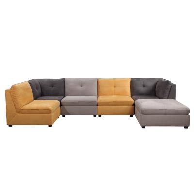 Cina La L modella Sofa Anti Fading Multicolor sezionale modulare moderno in vendita