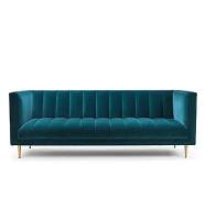 China Anti Scratch Velvet L Shape Sofa Multifunctional Practical For Home for sale