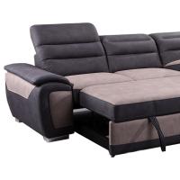 China Corner Durable Folding Sofa Bed With Storage Multiscene With Chenille Cover for sale