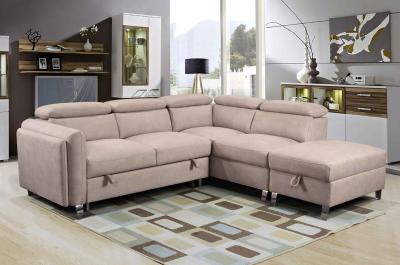 China Sectioneel Vouwend Sofa Bed Comfortable Practical With Recliner Te koop