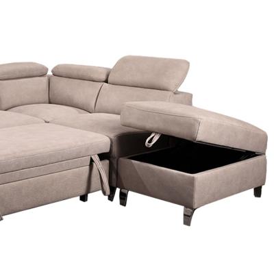 China Sectioneel Vouwend Sofa Bed Comfortable Practical With Recliner Te koop