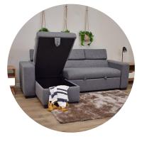 China 20118 Stain Resistant Modular Sleeper Sofa Multifunctional 223x143x80CM for sale