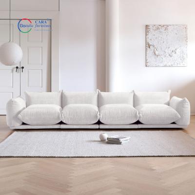 Cina Mobili in tessuto ODM Moderno design morbido angolo divani a forma di L Divani sezionali Divani modulari Divani in soggiorno in vendita